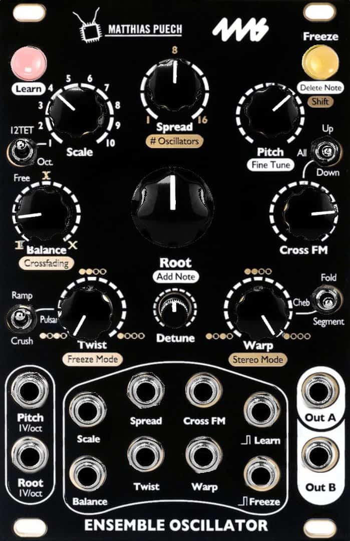 4ms Ensemble Oscillator Eurorack Module (Black) - Elevator Sound Europe